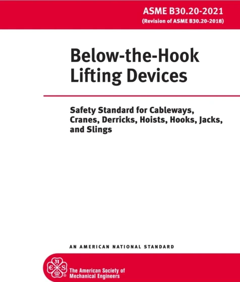 خرید و قیمت استاندارد ASME B30.20 ویرایش 2021 ASME B30.20 2021 Below ...