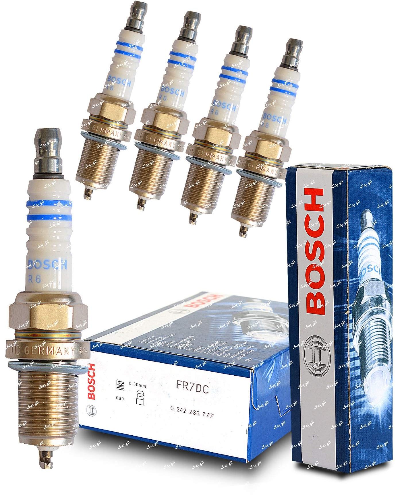 خرید و قیمت شمع بوش پایه کوتاه تک پلاتین آلمان FR7DC ا BOSCH - FR7DC - 0 242 236 777 | ترب