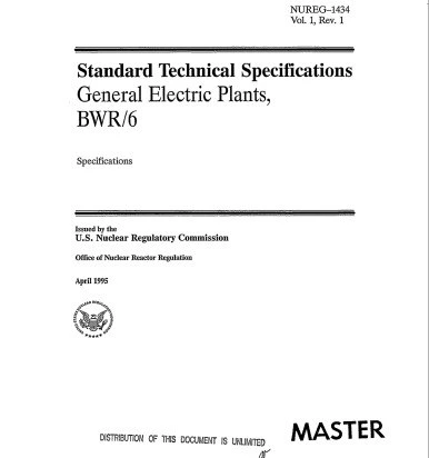 خرید و قیمت دانلود کتاب Std Tech Specs - GE Plants BWR 6 Vol 1 1995 | ترب