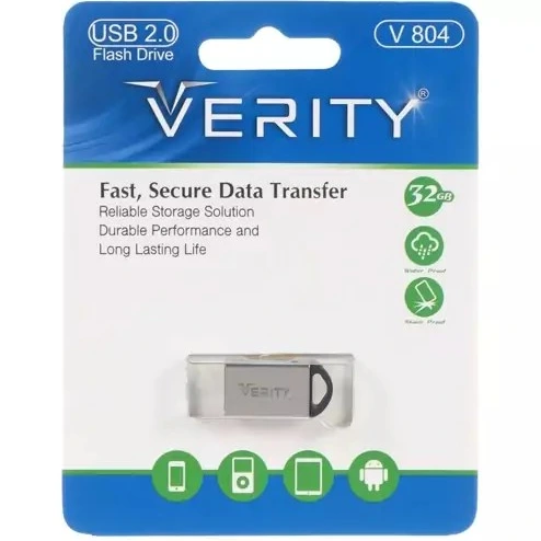 خرید و قیمت فلش 32GB USB2.0 Verity V804 گارانتی مادام العمر | ترب
