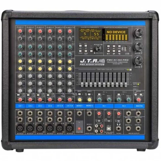 خرید و قیمت پاور میکسر صندوقی جی تی آر JTR PMC 63300 Pro | ترب