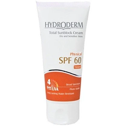 خرید و قیمت کرم ضدآفتاب هیدرودرم HYDRODERM فیزیکال با SPF 60 | ترب