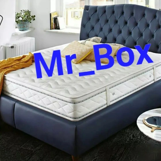 خرید و قیمت تختخواب باکس هتلی ثابت سایز 140 دوتیکه لبه دار با تاج تخت ...