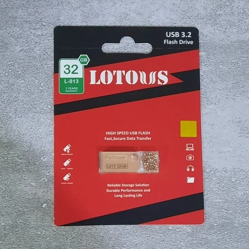 خرید و قیمت فلش 32 گیگ LOTOUS مدل L813 گارانتی مادام العمر | ترب