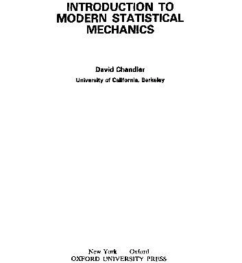 خرید و قیمت دانلود کتاب Introduction To Modern Statistical Mechanics | ترب