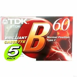 خرید و قیمت پک 5 عددی نوار کاست خام TDK سری ممتازBRILLIANT | ترب