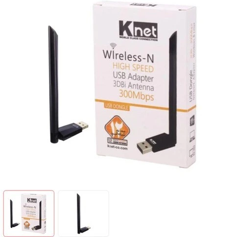 خرید و قیمت دانگل وای فای و یا کارت شبکه USB بی سیم شرکت کی نت مدل K-DUWD3005DB Knet Dongle Usb ...