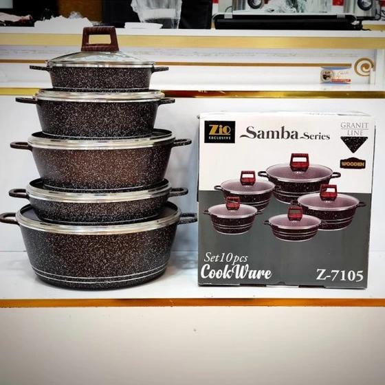 خرید و قیمت سرویس قابلمه 10 پارچه زیو مدل Z-7105 | ترب