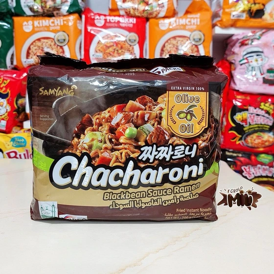 خرید و قیمت نودل سامیانگ مدل Chacharoni بسته 5 عددی وزن 700 گرم | ترب