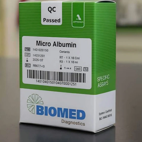 خرید و قیمت کیت بیوشیمی MICRO ALBUMIN برند BIOMED | ترب