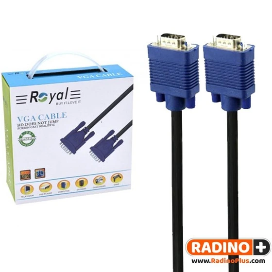 خرید و قیمت کابل VGA طول 10 متر رویال (Royal) | ترب