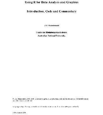 خرید و قیمت دانلود کتاب Using R for Data Analysis and Graphics | ترب