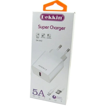 خرید و قیمت شارژر دیواری DEKKIN دکین مدل DK-542 | ترب