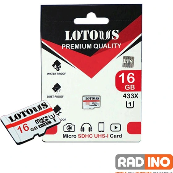 خرید و قیمت رم میکرو 16 گیگ لوتوس مدل Lotous 433X | ترب