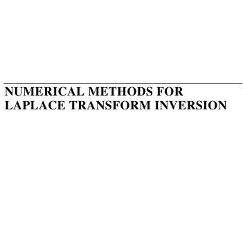 خرید و قیمت کتاب Numerical Methods for Laplace Transform Inversion ...