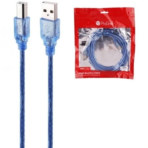 خرید و قیمت کابل پرینتر USB پرووان (ProOne) مدل PCP60 طول 5 متر | ترب