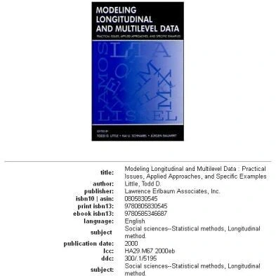 خرید و قیمت دانلود کتاب Modeling Longitudinal and Multilevel Data: Practical Issues, Applied ...