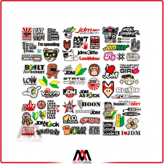 خرید و قیمت استیکر jdm طرح slogan | ترب