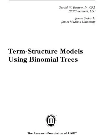 خرید و قیمت دانلود کتاب Term-Structure Models Using Binomial Trees 2001 ...