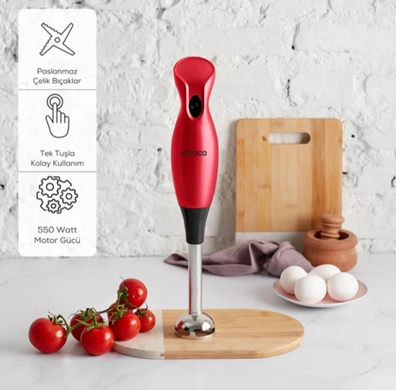 خرید و قیمت گوشتکوب برقی کاراجا karaca çabuk blender - قرمز | ترب