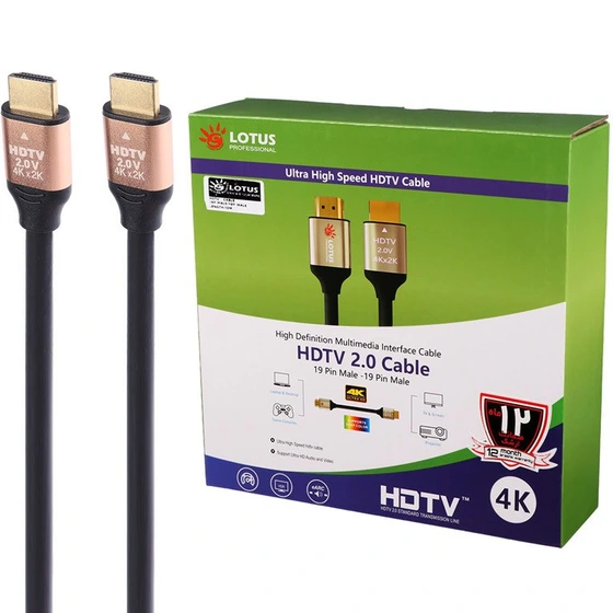 خرید و قیمت کابل Lotus HDMI 4K 15m | ترب