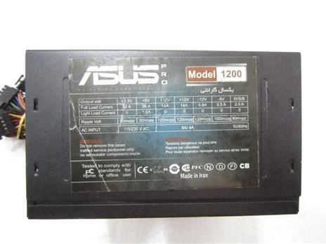خرید و قیمت پاور Asus 1200 فن بزرگ 24 پین | ترب