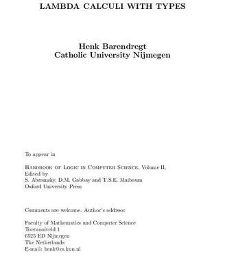 خرید و قیمت کتاب Lambda Calculi with Types. A chapter from. Handbook of logic in computer ...