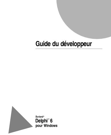 خرید و قیمت دانلود کتاب Guide du développeur: Borland Delphi 6 pour ...
