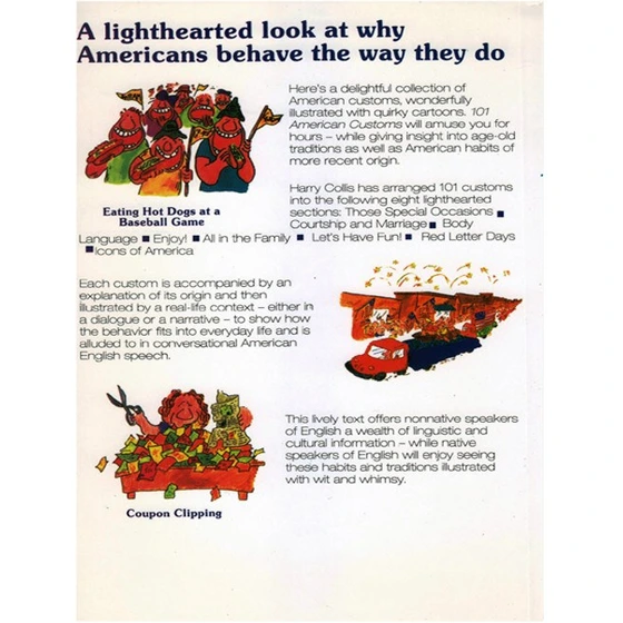 خرید و قیمت کتاب 101 American customs اثر Harry Collis انتشارات ...