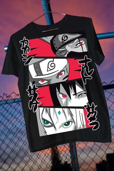 خرید و قیمت تیشرت ناروتو طرح The Hokage Eyes | ترب