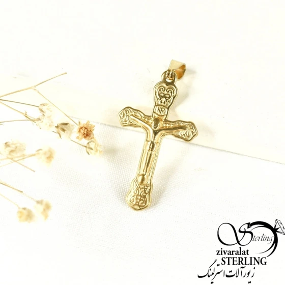 خرید و قیمت گردنبند صلیب عیسی مسیح برند استیل کد 8690 | ترب
