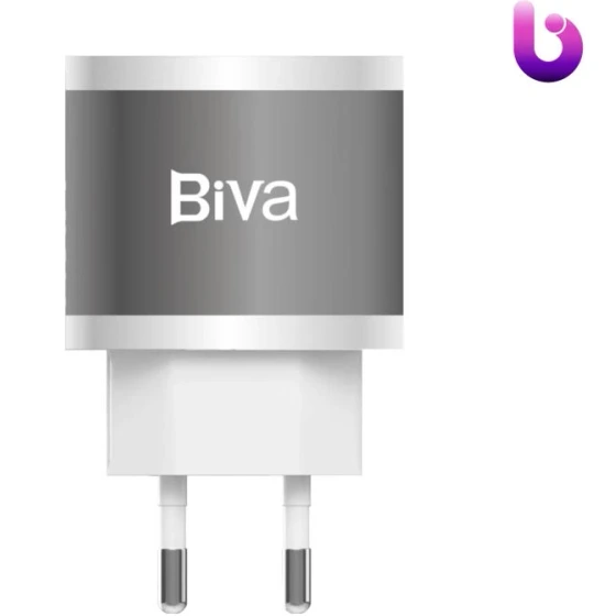 خرید و قیمت شارژر دیواری بیوا Biva HC-05 شدت جریان 2.4 آمپر همراه با کابل | ترب