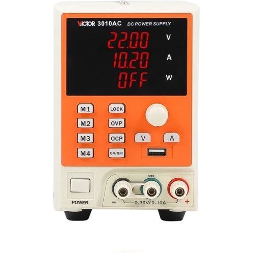 خرید و قیمت منبع تغذیه متغیر 0 تا 30 ولت 5 آمپر حافظه دار VICTOR مدل ...