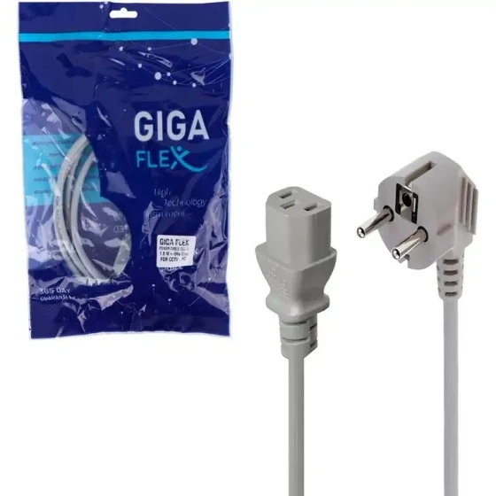 خرید و قیمت کابل برق کیس برند GIGAFLEX گیگافلکس طوسی - 0.75*3 - متراژ 1 ...