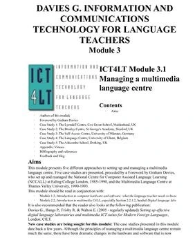 خرید و قیمت دانلود کتاب Information and Communications Technology for Language Teachers. Module ...