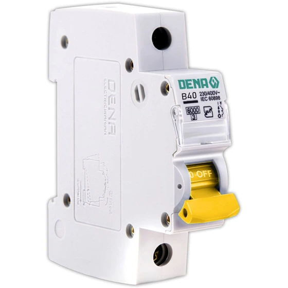 خرید و قیمت فیوز مینیاتوری یک پل 40 آمپر دنا الکتریک مدل B40-6K-1P | ترب