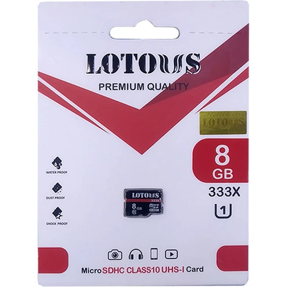 خرید و قیمت کارت حافظه LOTOUS با ظرفیت 8 گیگ | ترب