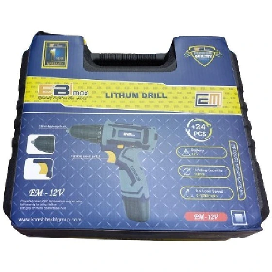 خرید و قیمت دریل شارژی برند ابی مکس 12 ولت ebimax | ترب