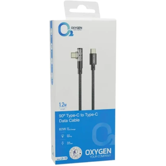 خرید و قیمت کابل دو سر تایپ سی اکسیژن مدل Oxygen LX-19 | ترب