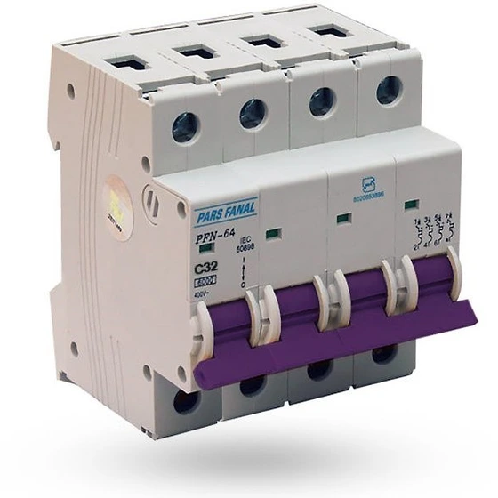خرید و قیمت فیوزمینیاتوری 4 پل 32 آمپر پارس فانال مدل C32 – PFN-4P | ترب