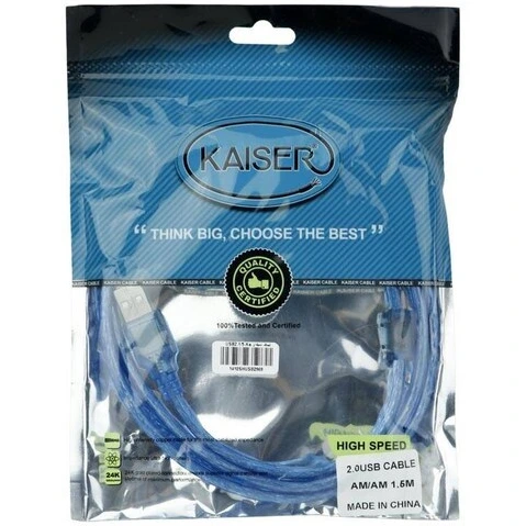 خرید و قیمت کابل لینک Kaiser USB to USB 1.5m شیلد دار | ترب