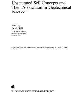 خرید و قیمت دانلود کتاب Unsaturated Soil Concepts and Their Application in Geotechnical Practice ...