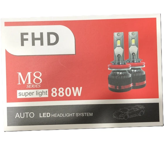خرید و قیمت لامپ هدلایت FHD M8 پایه H7 | ترب