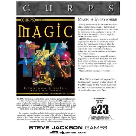 خرید و قیمت دانلود کتاب GURPS 4th edition. Magic | ترب