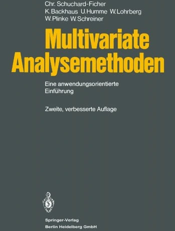 خرید و قیمت دانلود کتاب Multivariate Analysemethoden: Eine anwendungsorientierte Einführung 2 ...