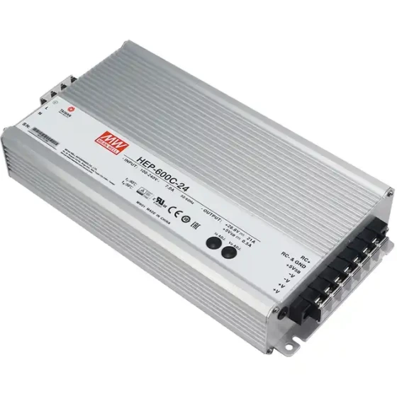 خرید و قیمت شارژر HEP-600C ا MEAN WELL HEP-600C-48/24/12 VDC | ترب