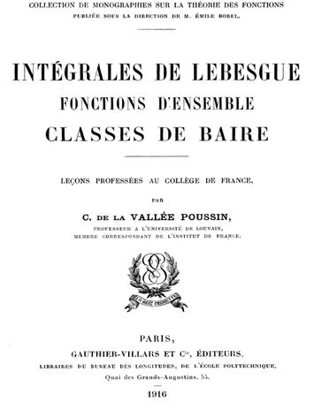 خرید و قیمت دانلود کتاب Intégrales de Lebesgue, fonctions d'ensemble, classes de Baire 1916 | ترب