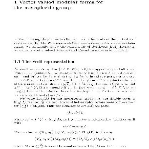 خرید و قیمت دانلود کتاب Vector valued modular forms for the metaplectic group | ترب