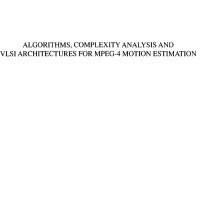 خرید و قیمت دانلود کتاب Algorithms, Complexity Analysis and VLSI Architectures for MPEG-4 Motion ...