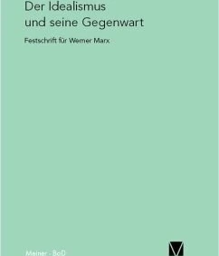 خرید و قیمت دانلود کتاب Der Idealismus und seine Gegenwart: Festschrift ...